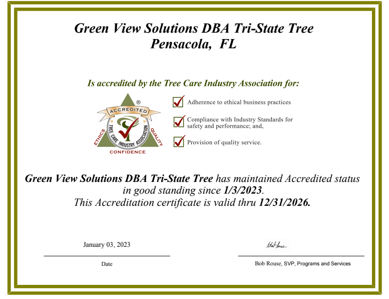 Accreditations | Tri State Tree Service